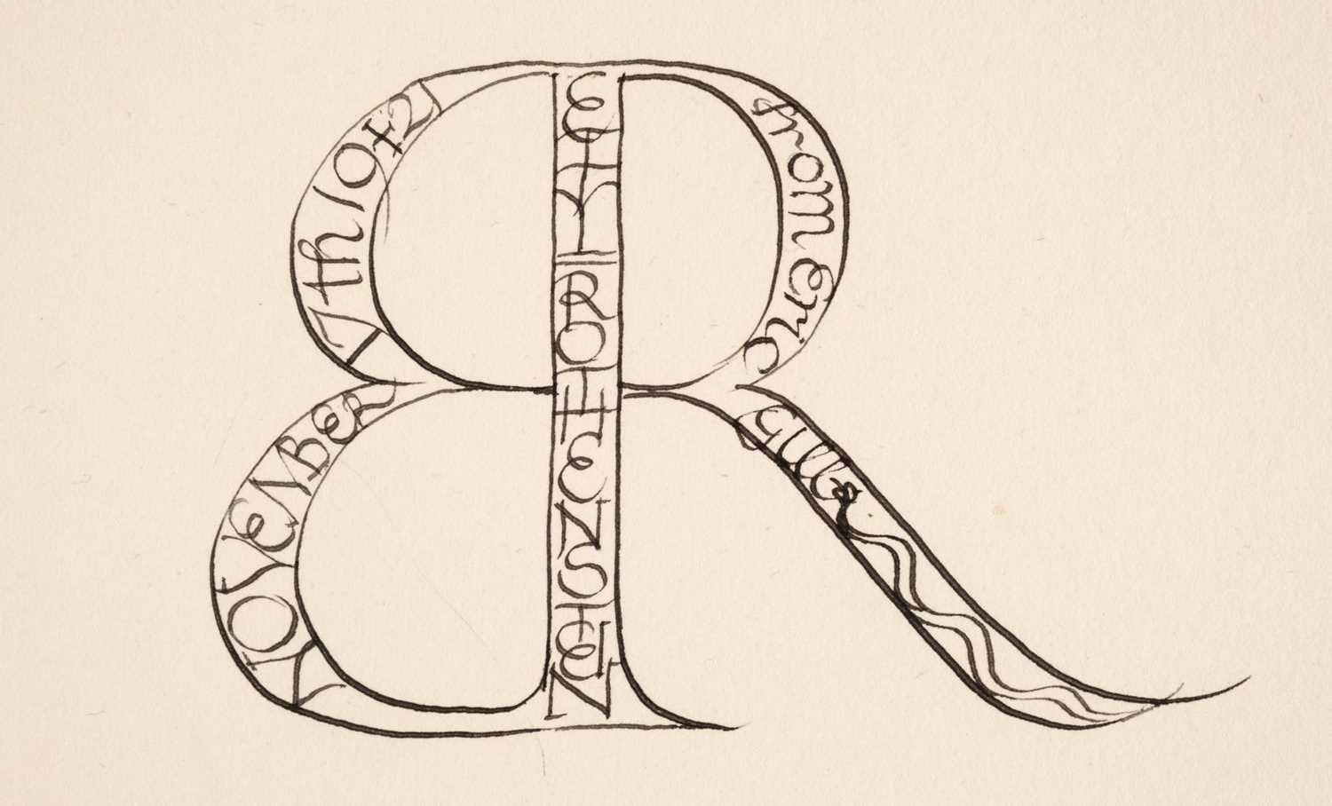 Lot 252 - Gill (Eric, 1882-1940). Monogram for Betty