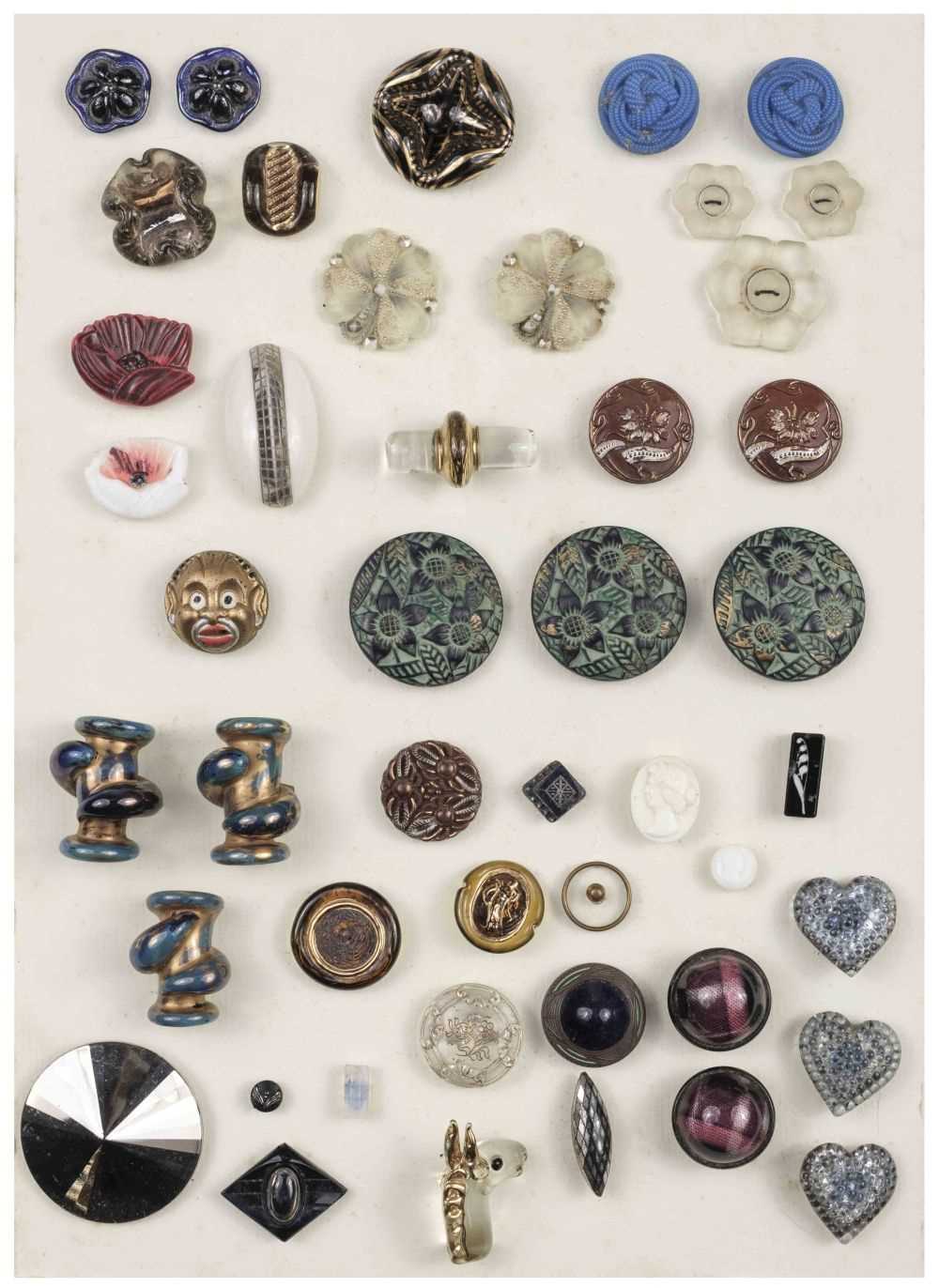 Lot 650 - Fashion Buttons. A collection of