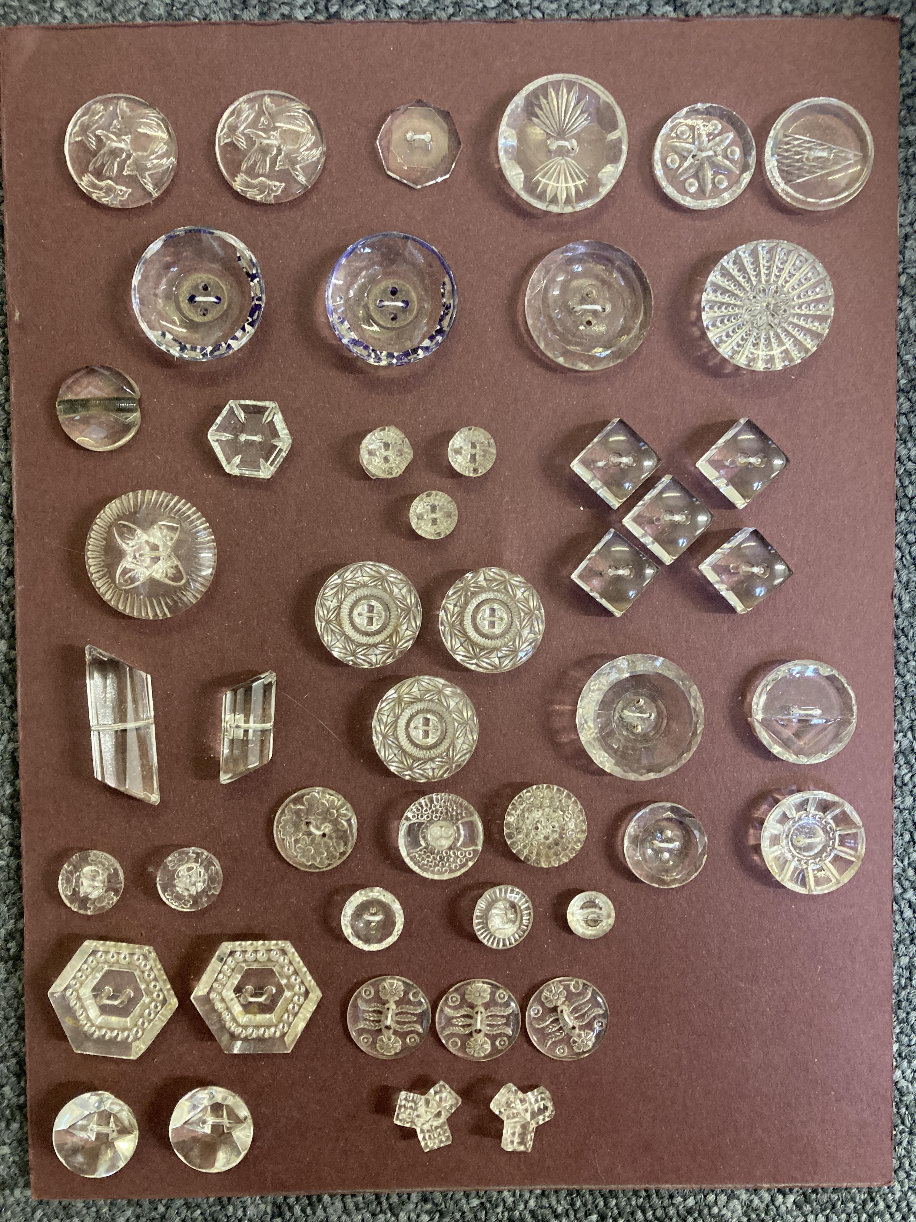 Lot 650 - Fashion Buttons. A collection of