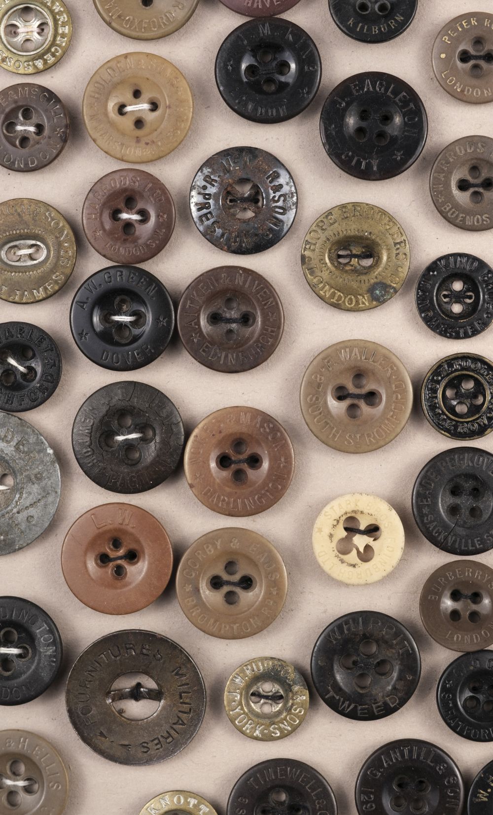 Lot 655 - Fashion Buttons. A quantity of fashion