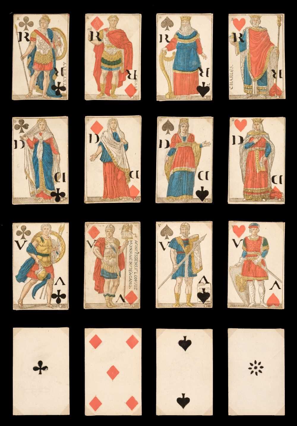 Lot 369 - French playing cards. Imperial pattern,