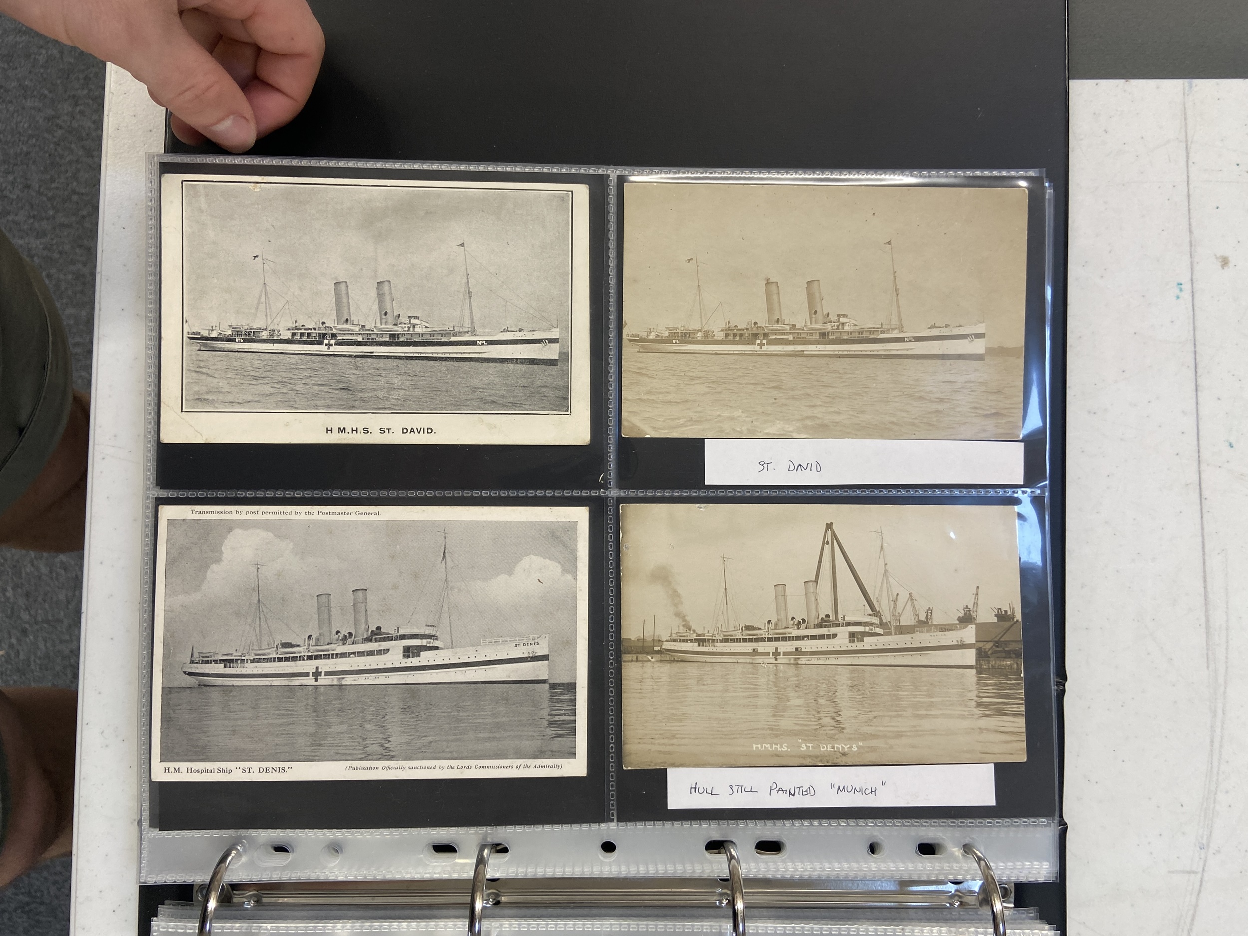 Lot 217 - WWI Hospital Ships. A collection of