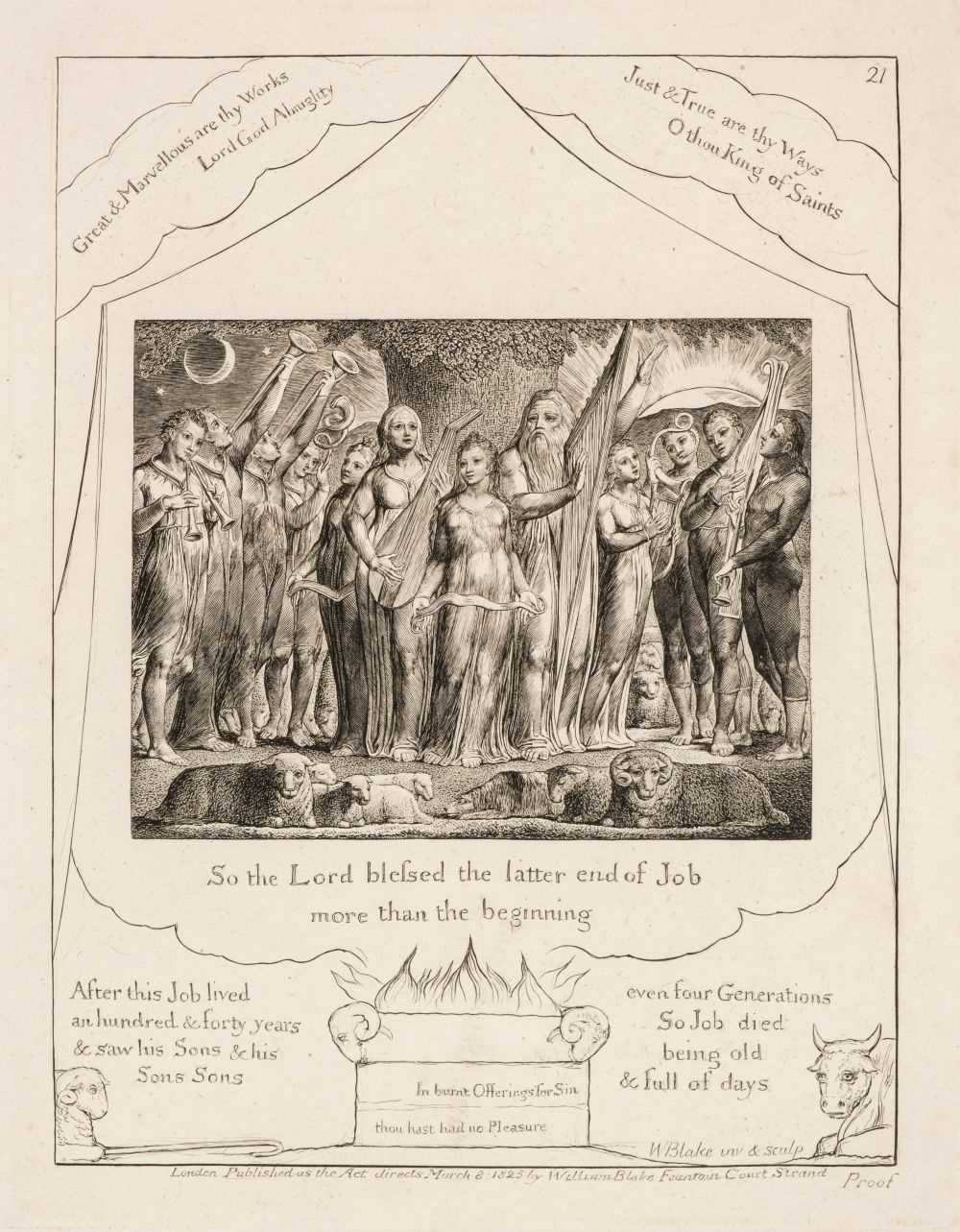 Lot 231 - Blake (William, 1757-1827). So the Lord