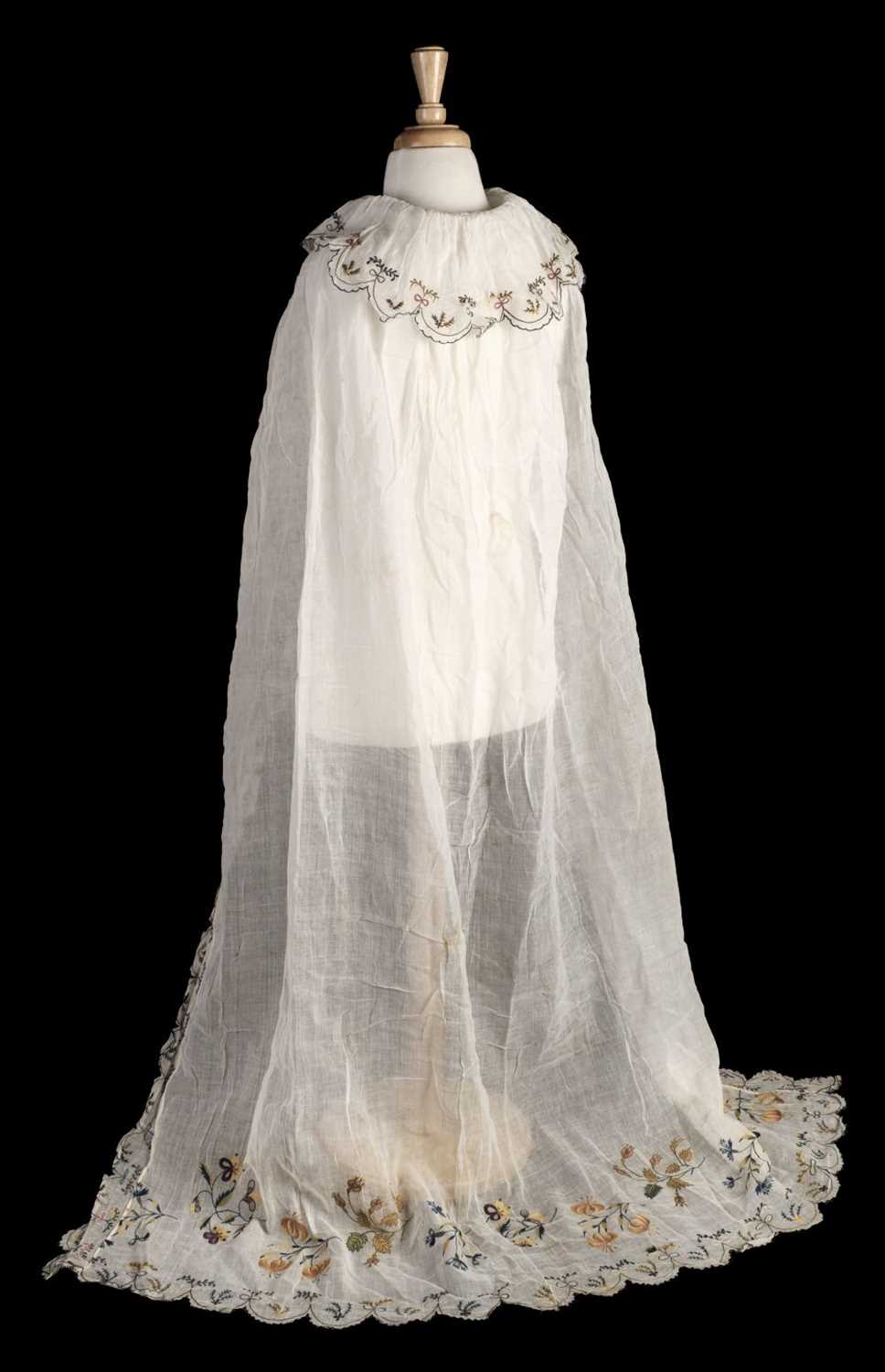Lot 741 - Garments. Two Regency embroidered muslin