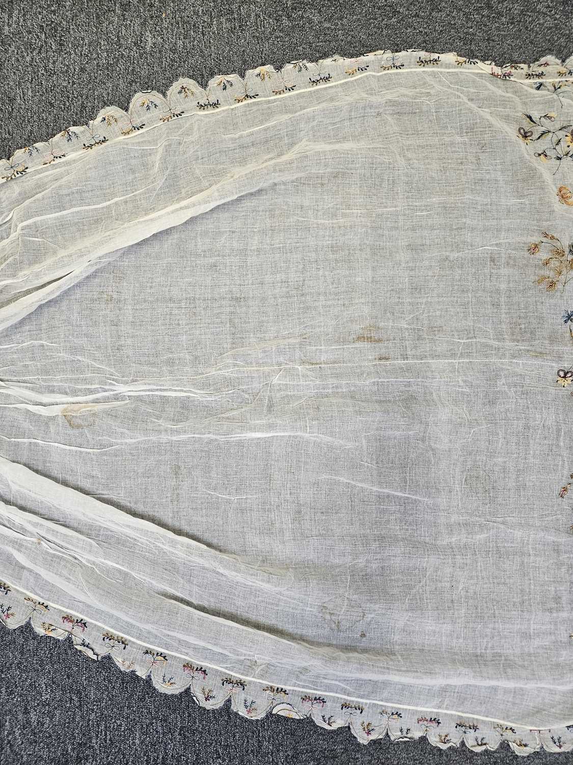 Lot 741 - Garments. Two Regency embroidered muslin