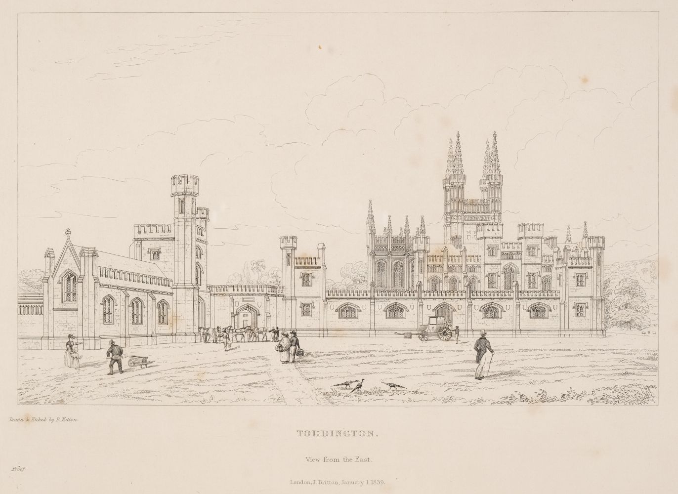 Lot 324 - Britton (John). Graphic Illustrations... of