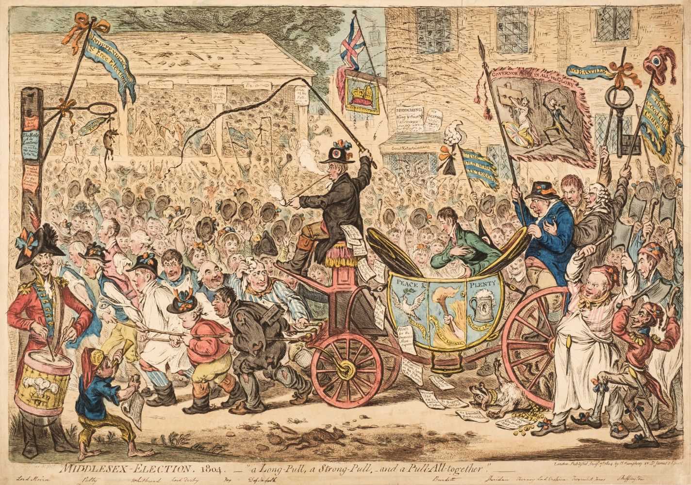 Lot 217 - Gillray (James). Middlesex Election, London: