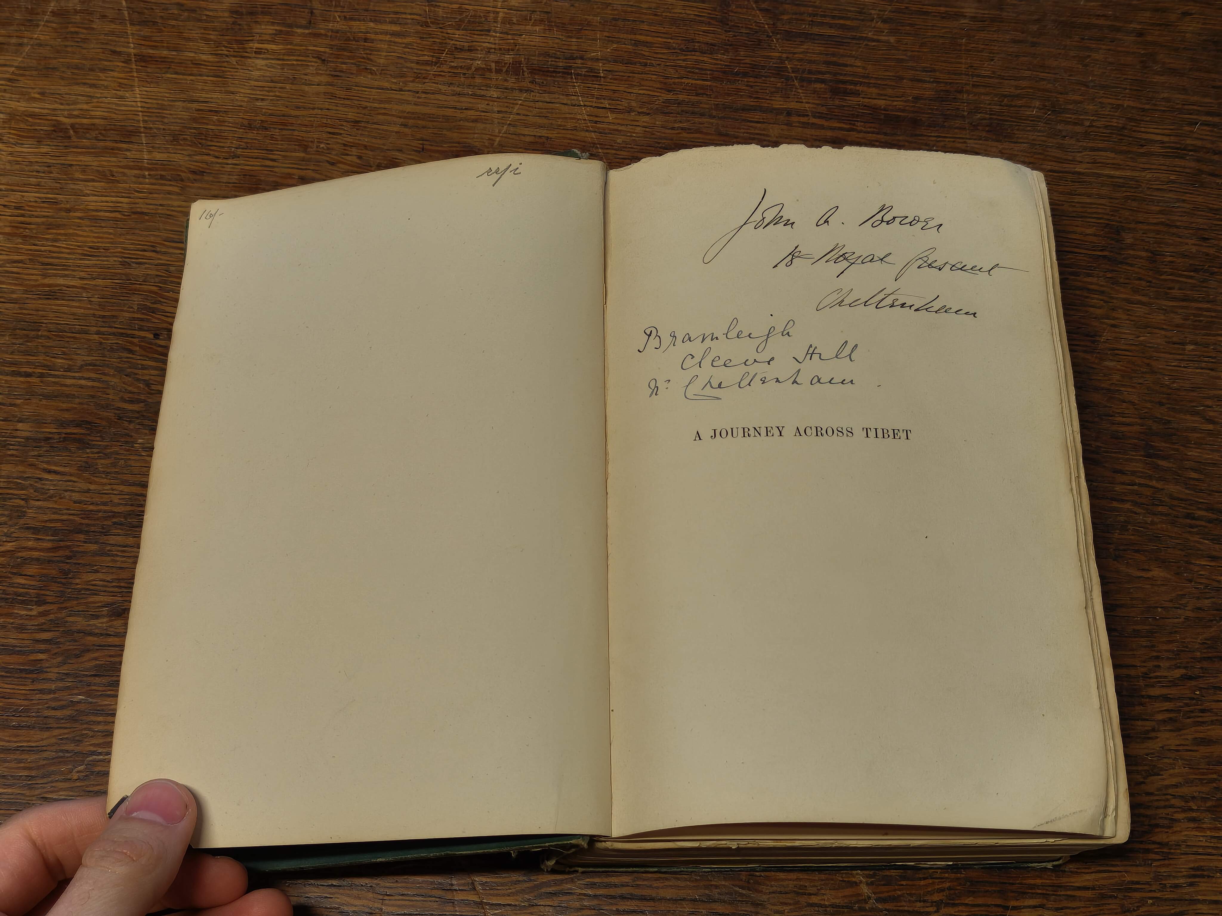 Lot 5 - Bower (Hamilton). Diary of a Journey Across
