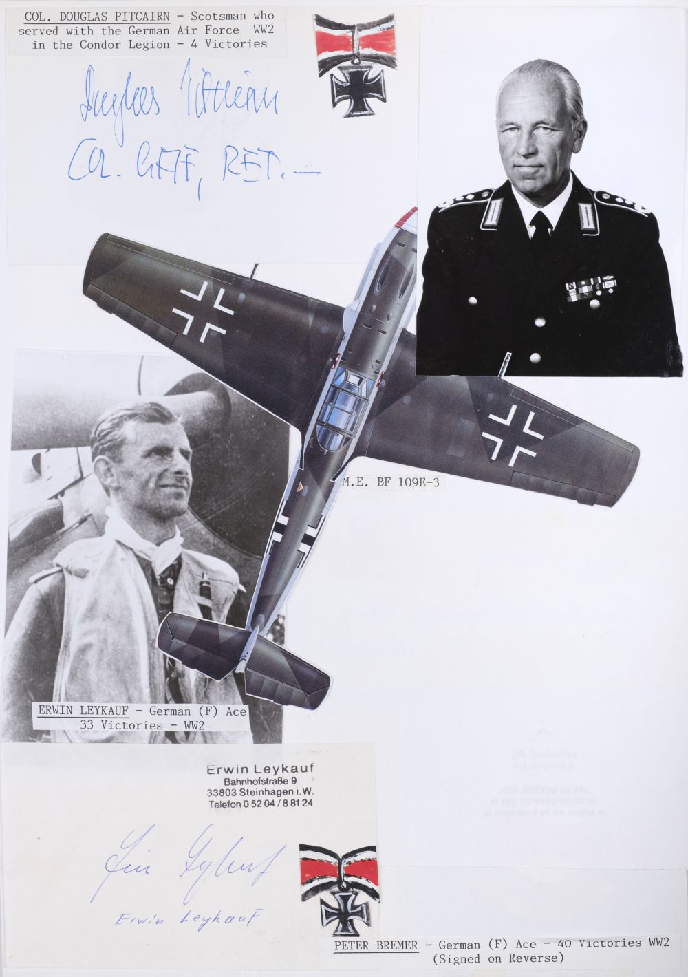 Lot 461 - Military Autographs. An impressive
