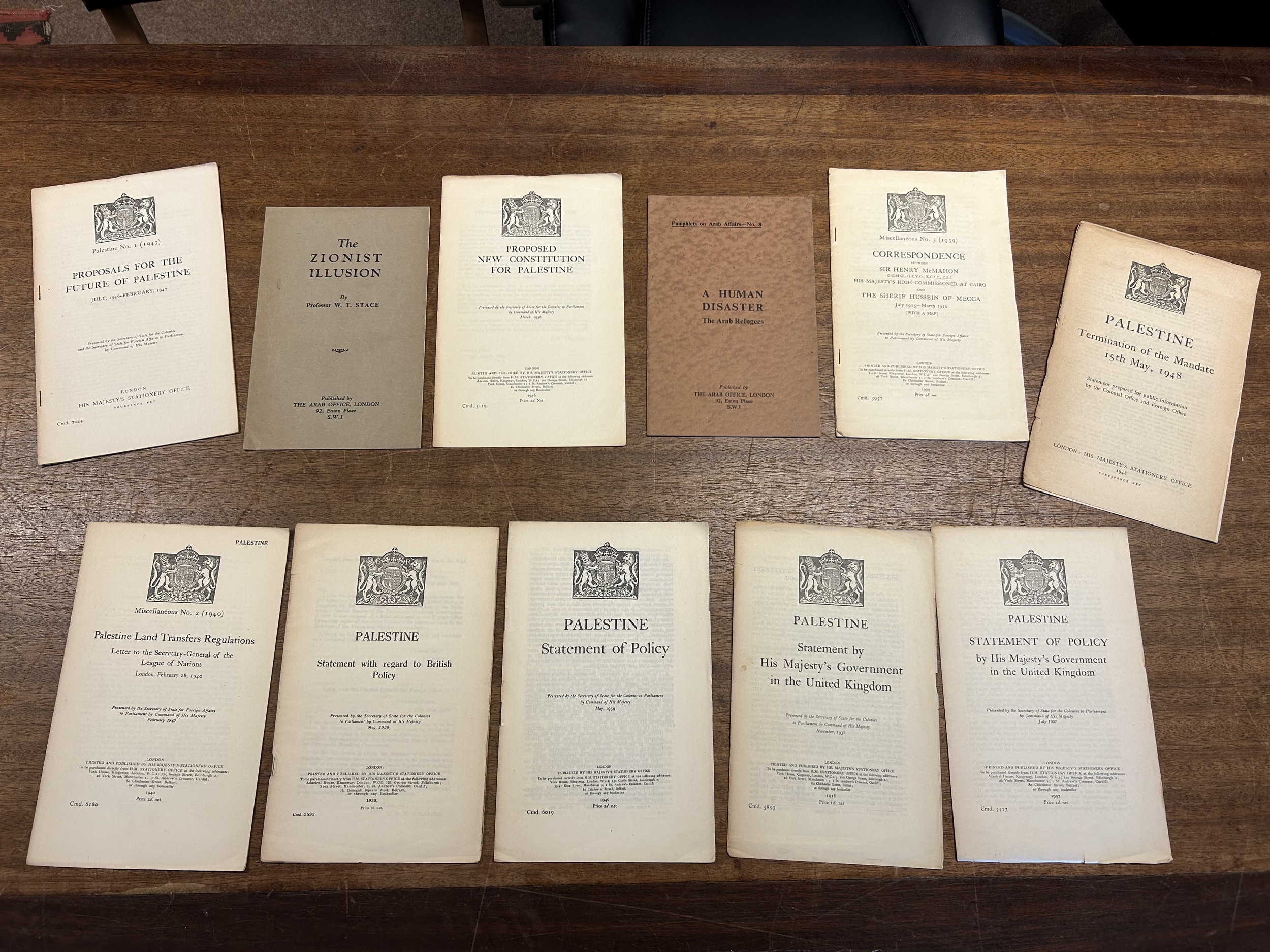 Lot 35 - Palestine and the Middle-East. Palestine