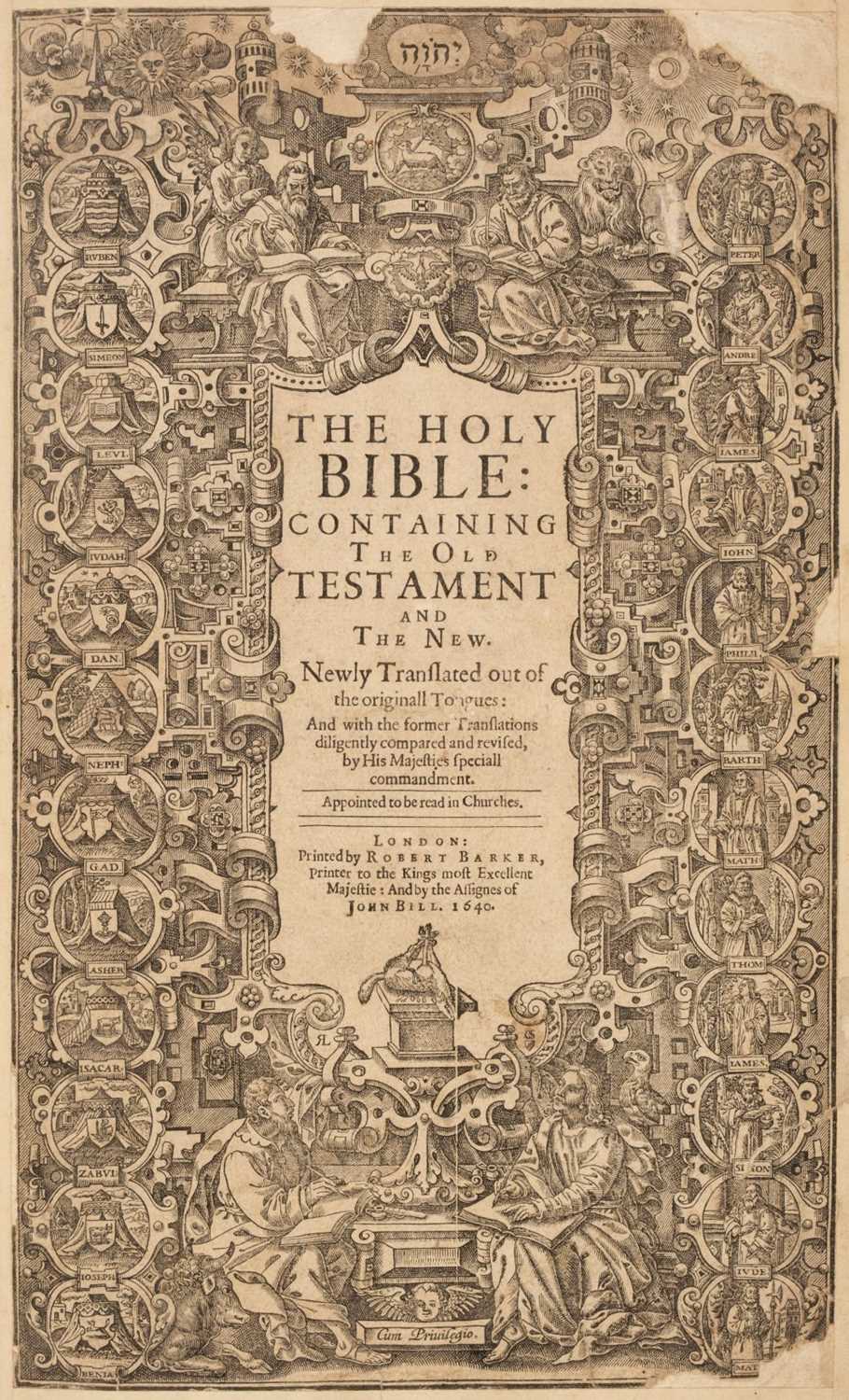 Lot 329 - Bible [English]. The Holy Bible: Containing