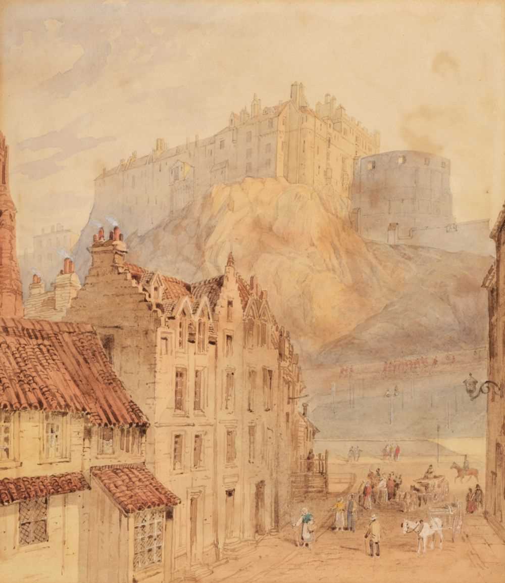 Lot 191 - Scottish School. Edinburgh Castle, 19th