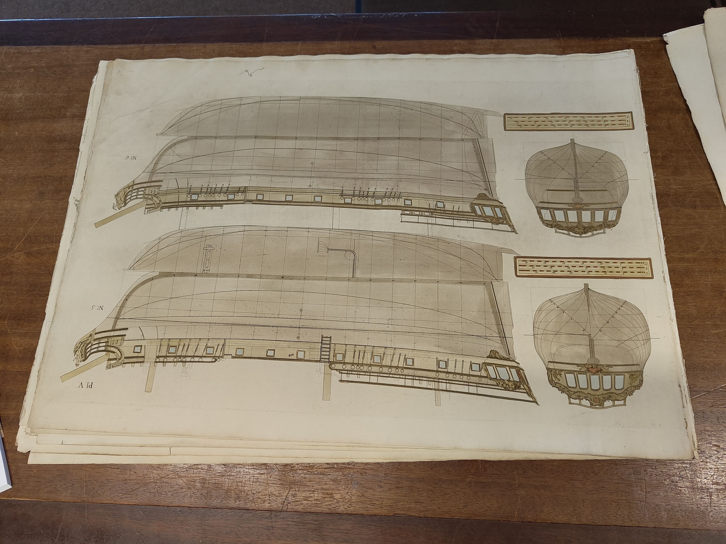 Lot 231 - Ship Designs. Seventeen engravings of cross