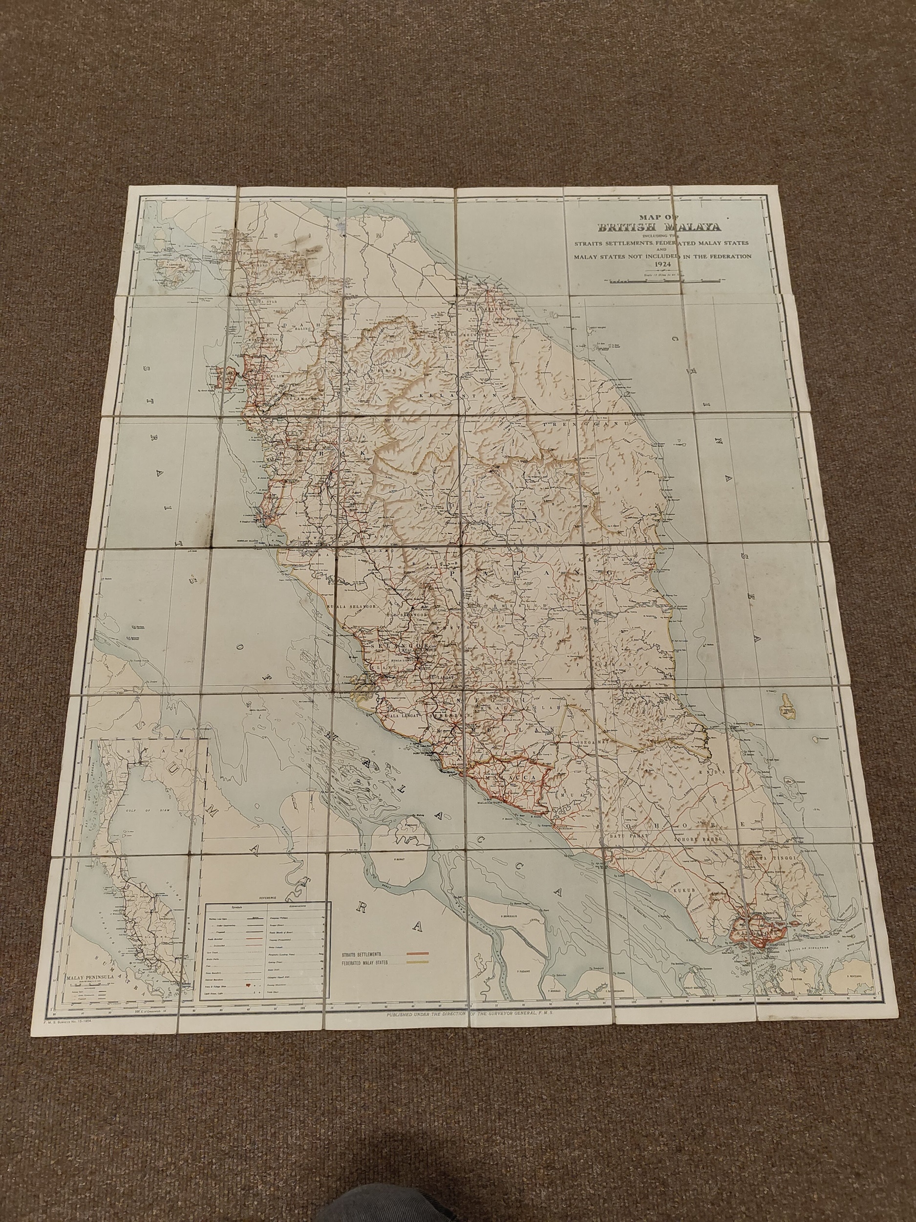 Lot 137 - Folding maps. A collection of 6 folding maps