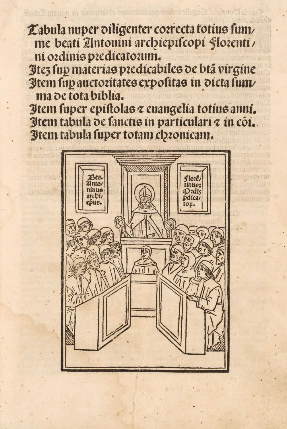 Lot 251 - [Antoninus, Archbishop of Florence]. [Summa