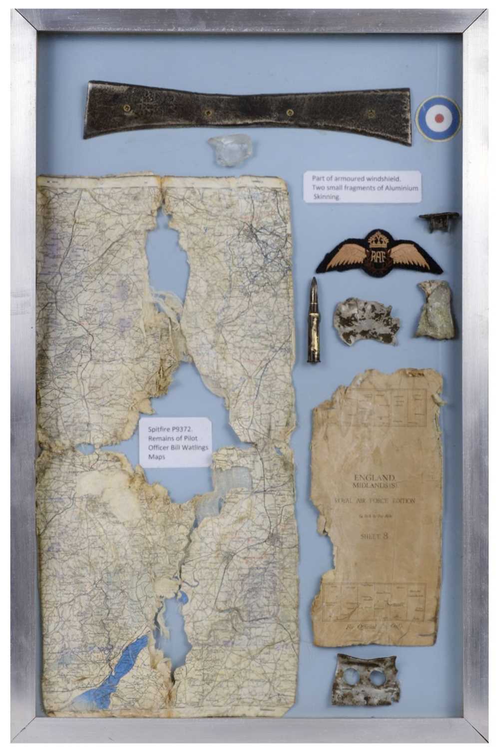 Lot 329 - Spitfire P9372. Battle of Britain relics