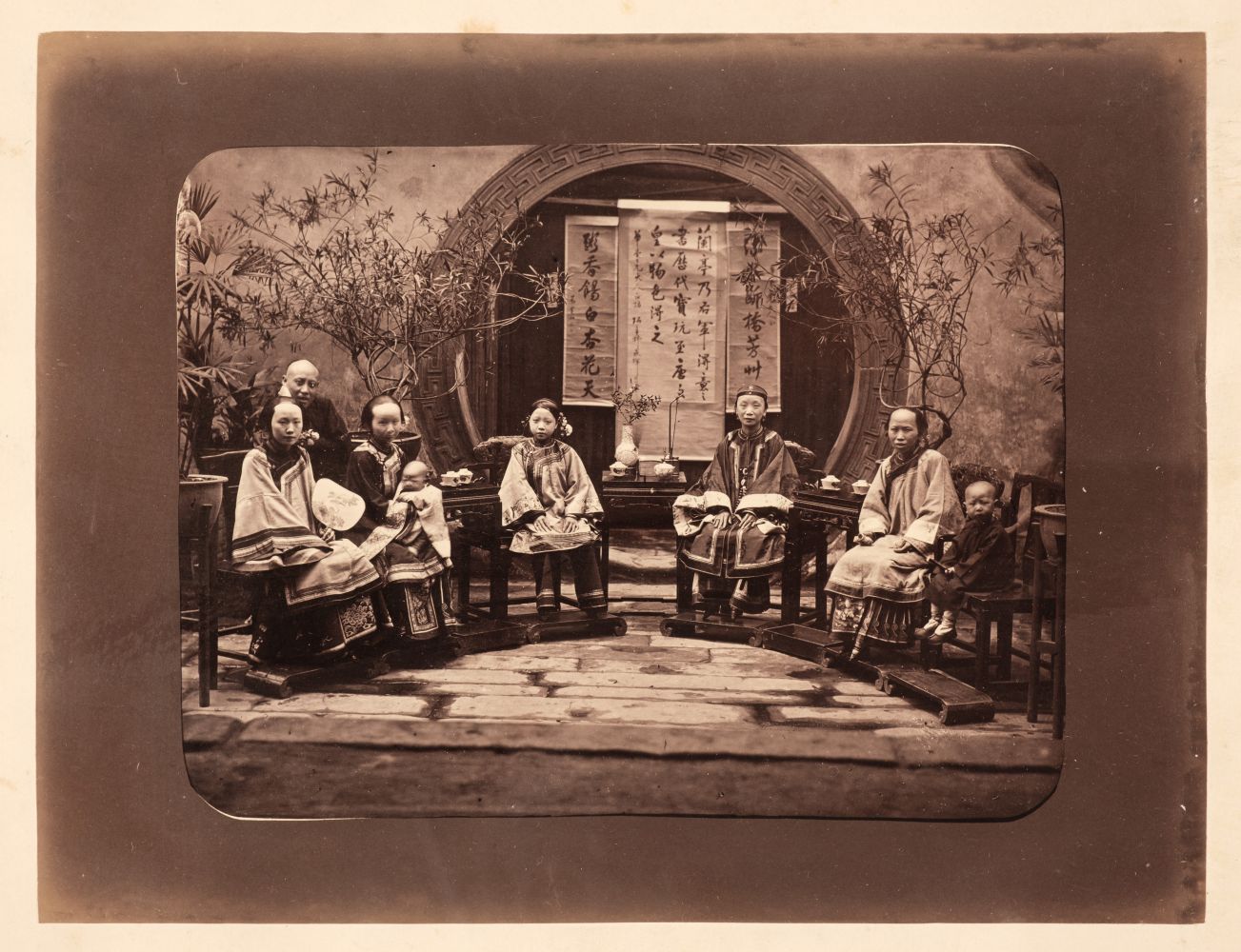 Lot 55 - China. Group portrait of Chinese women and