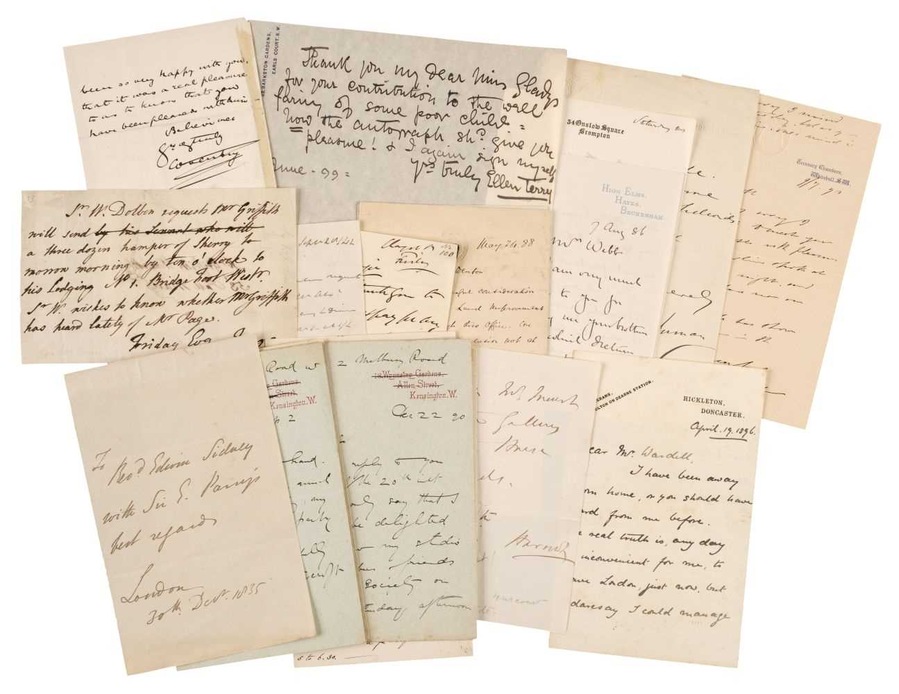 Lot 346 - Victorian Autographs. A good collection of