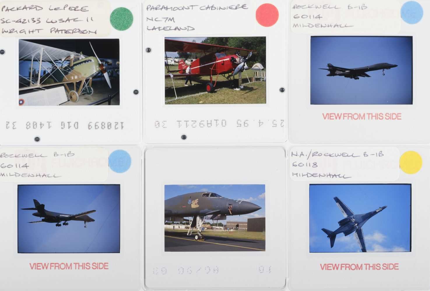 Lot 418 - Aviation Slides. A large collection of 35 mm