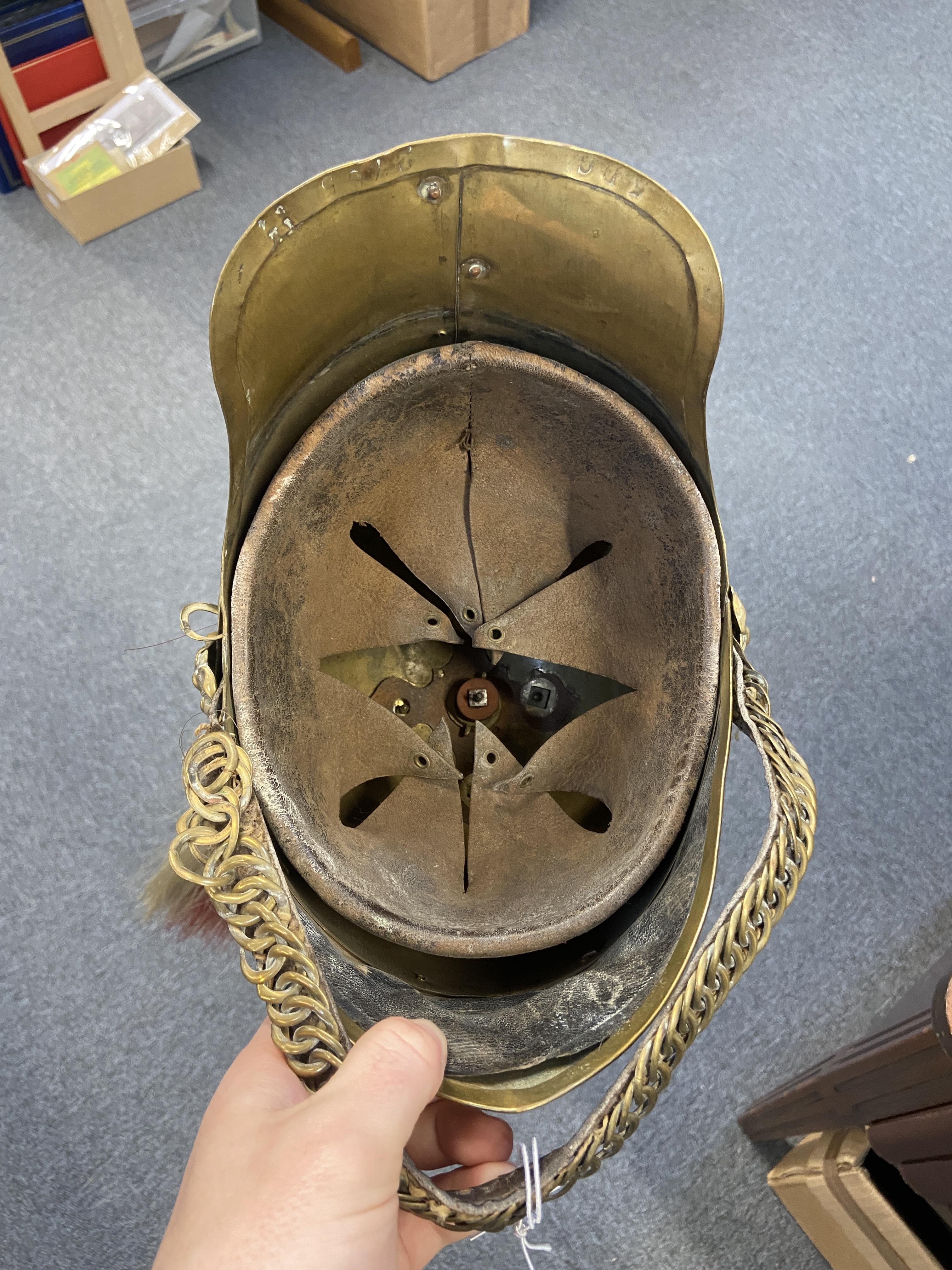Lot 260 - Helmet. Victorian Horse Guards helmet of the