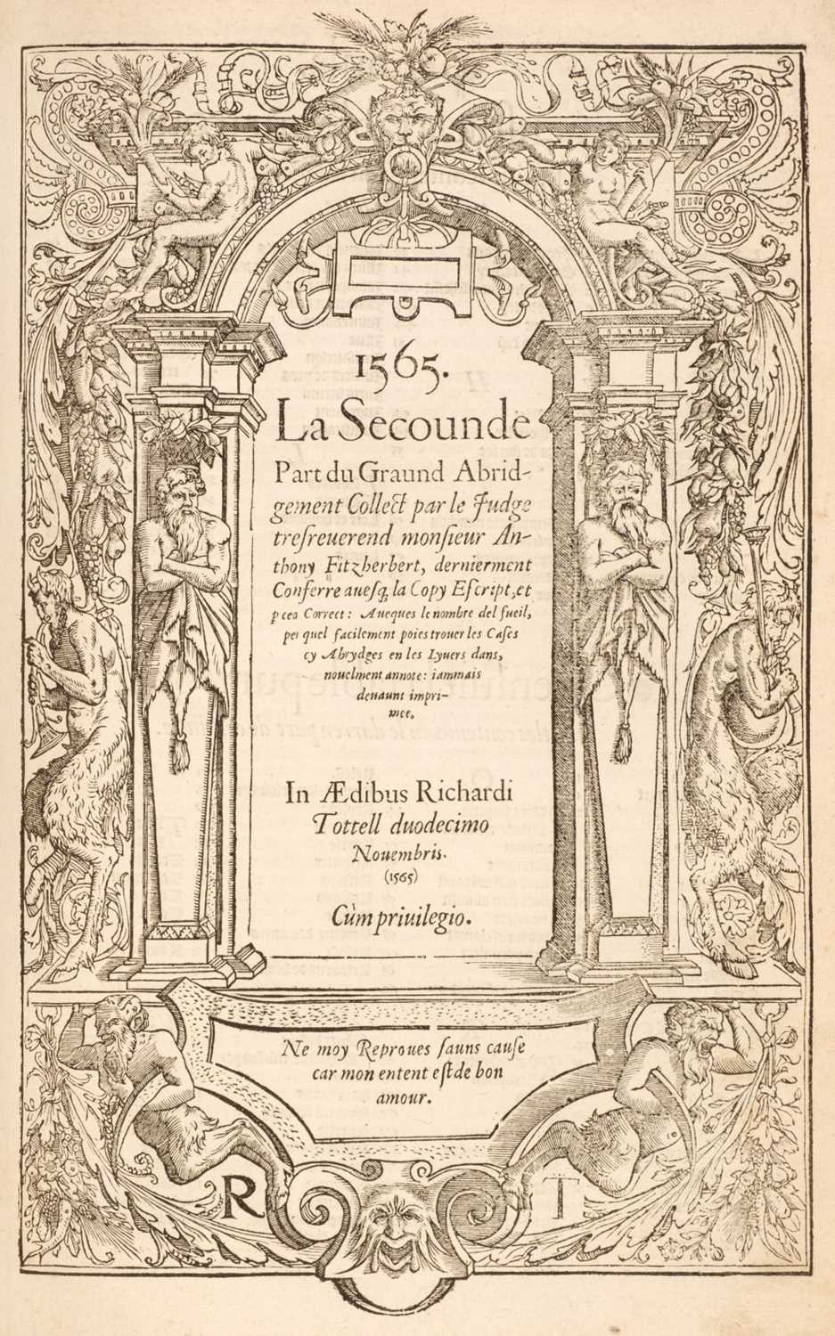 Lot 267 - Fitzherbert (Anthony). La Graunde