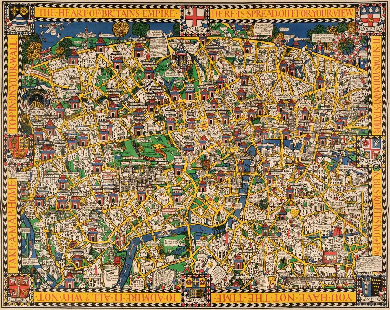 Lot 123 - London. Gill (MacDonald), Wonderground Map