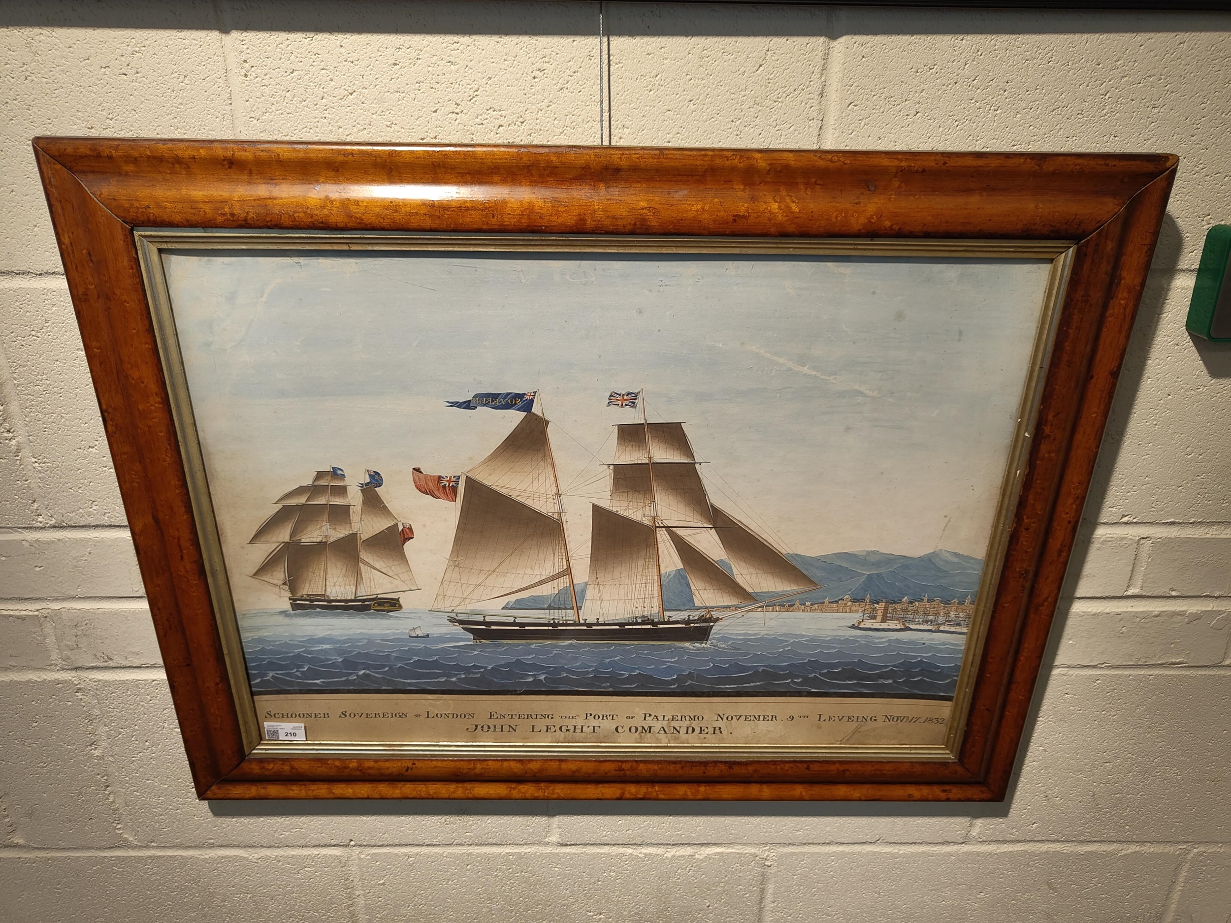 Lot 210 - Maritime. Schooner Sovereign - London