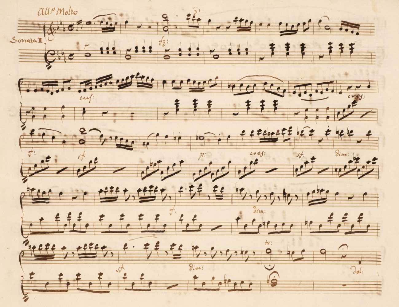 Lot 343 - Manuscript Music. A large collection of
