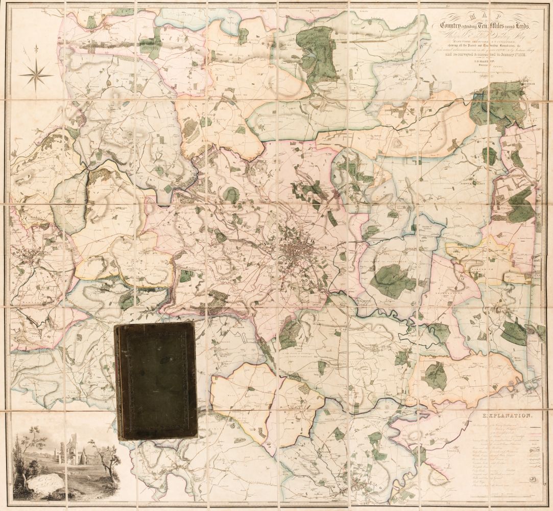 Lot 121 - Leeds. Thorp (Joshua & Martin S. D.), Map of