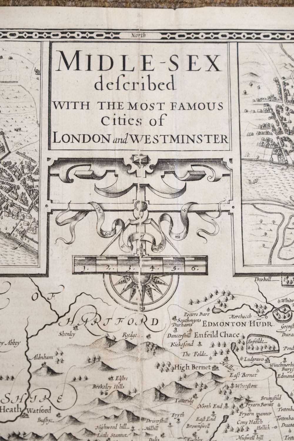 Lot 127 - Middlesex. Speed (John), Midle-Sex described.