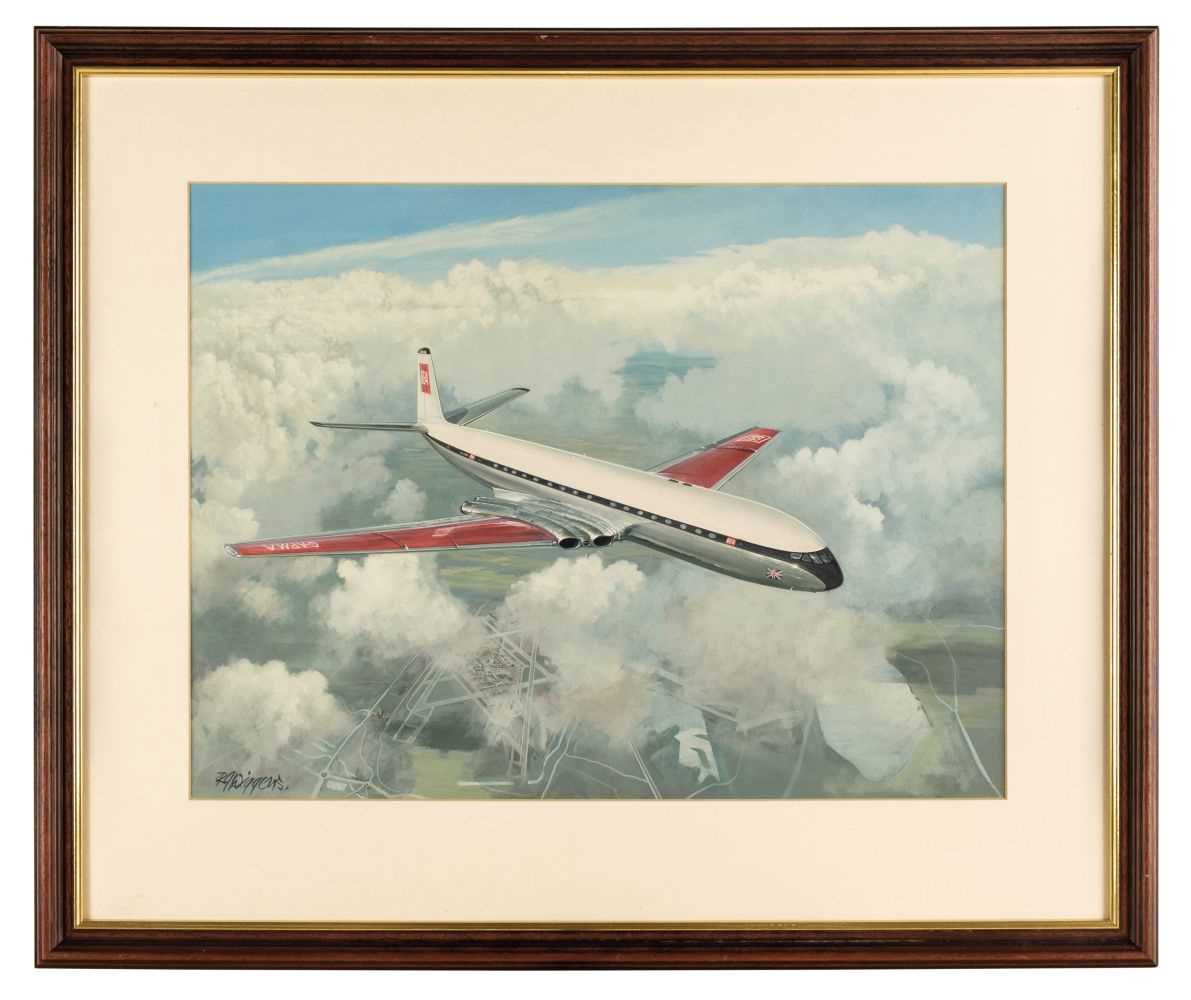 Lot 285 - Diggens (Rodney). Comet AB, watercolour and
