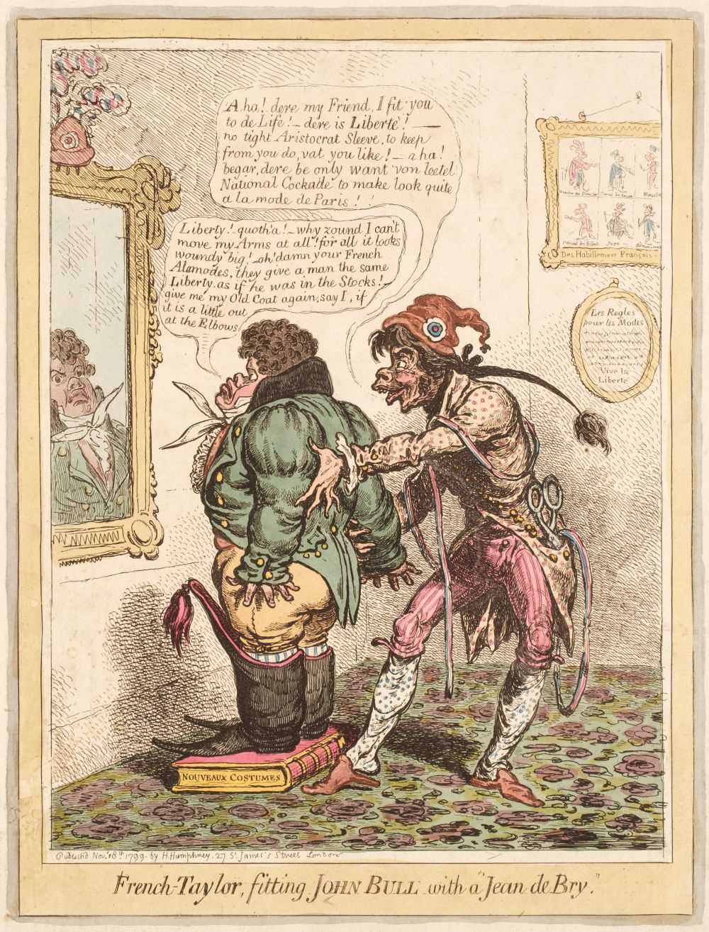 Lot 228 - Gillray (James). French-Taylor, fitting John