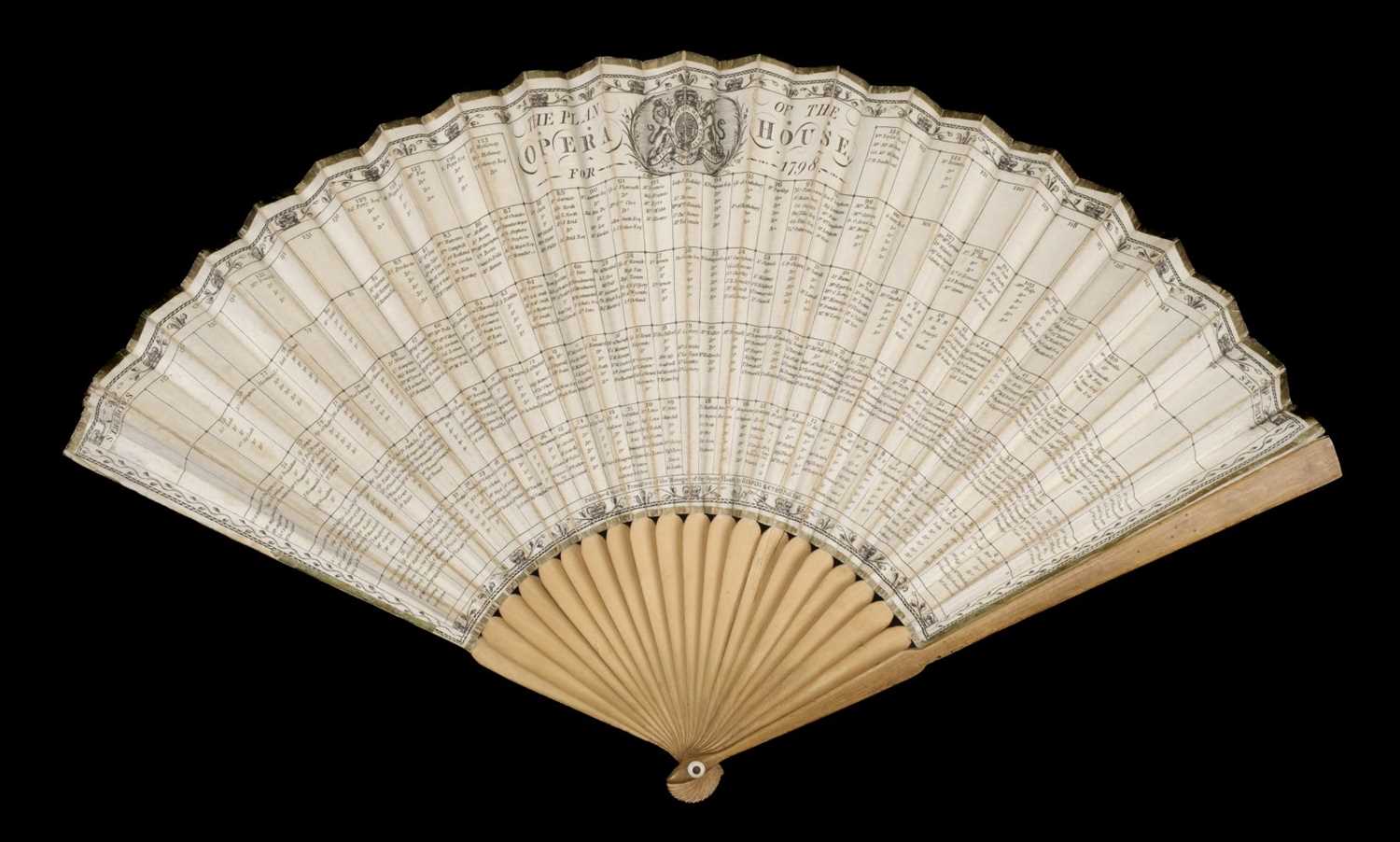 Lot 547 - Opera Fan. The Plan of the Opera House for