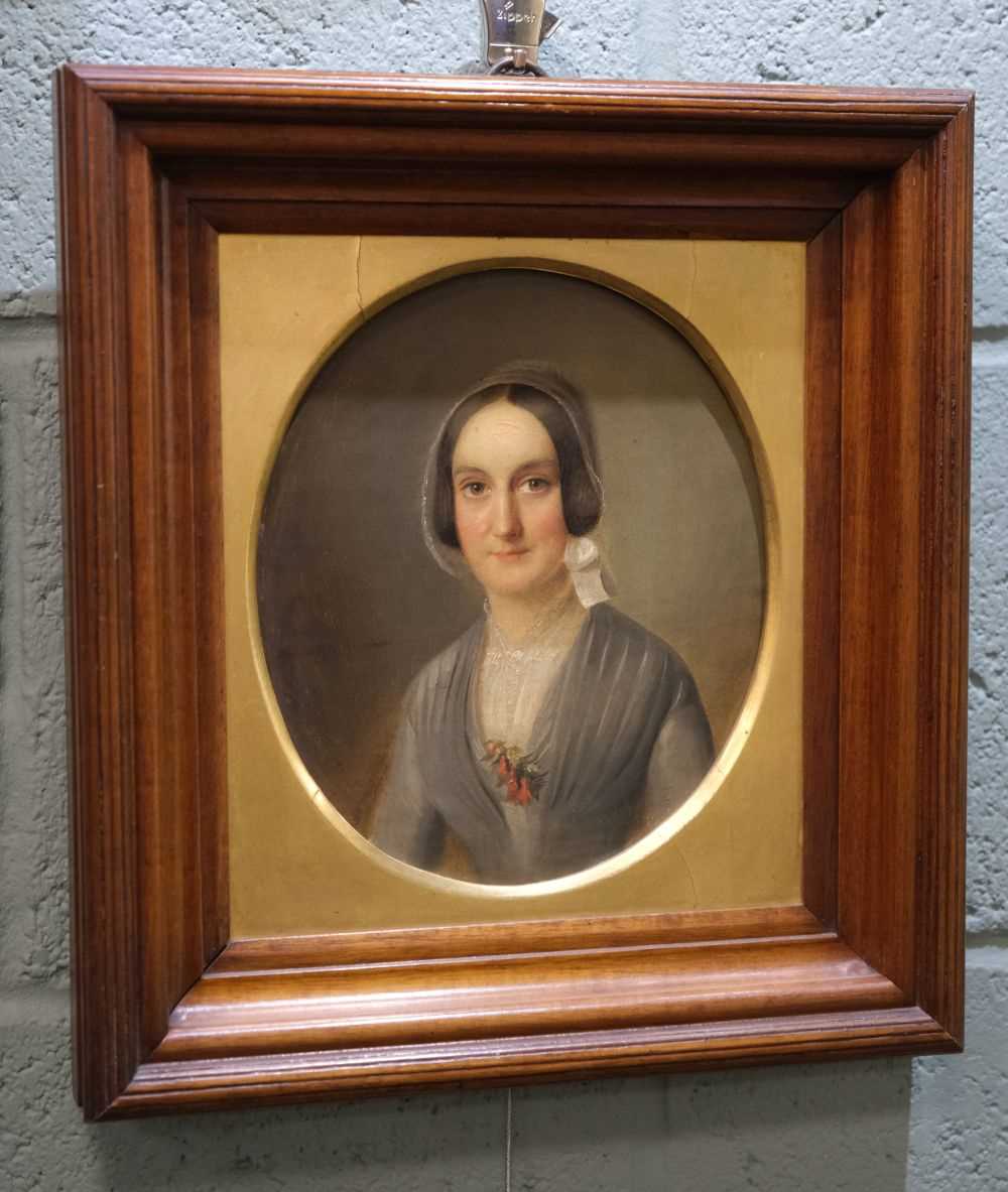 Lot 109 - Quaker Portraits. A group of six head and