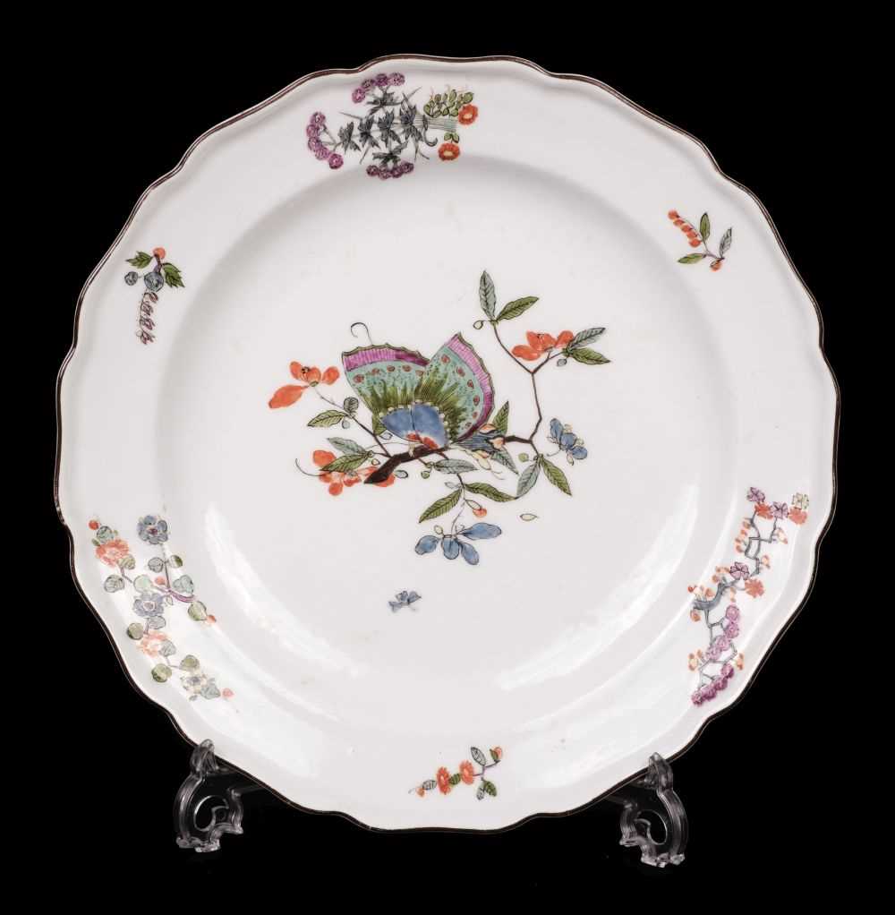 Lot 565 - Meissen. A Meissen polychrome porcelain