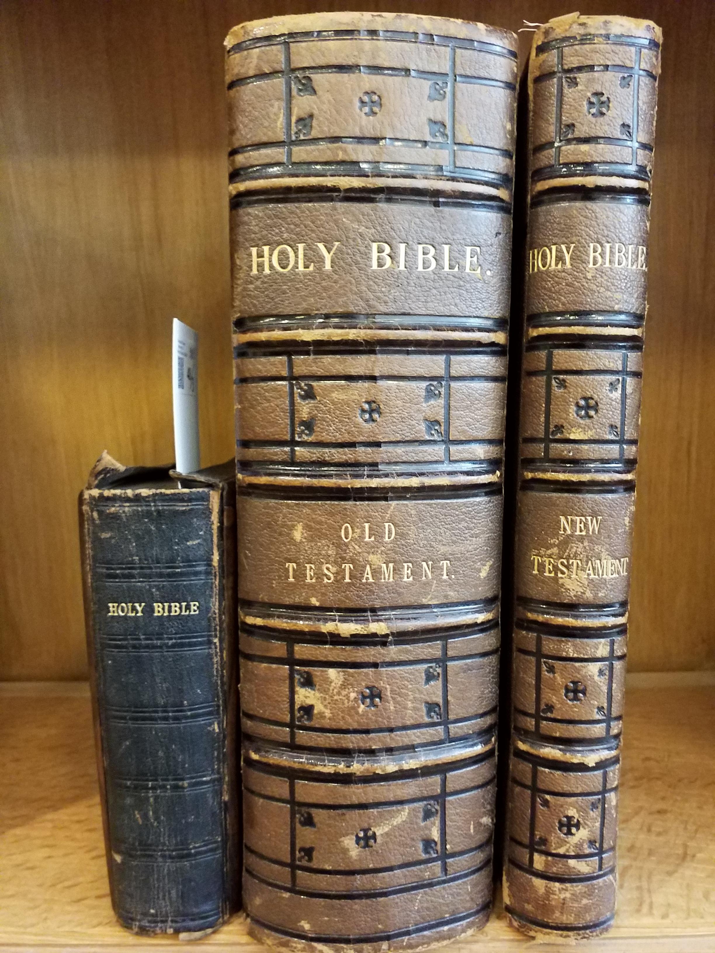 Lot 48 - Bible. The Holy Bible, 2 volumes, circa 1870