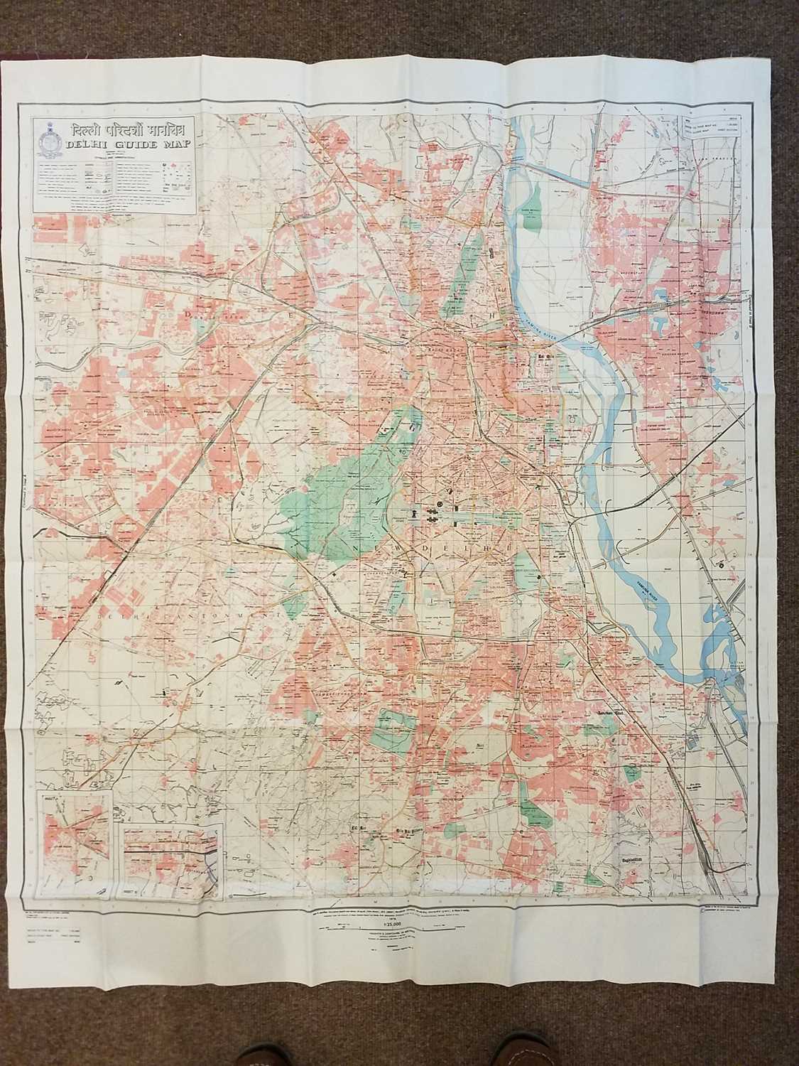 Lot 96 - Delhi. Delhi Guide Map, 1978