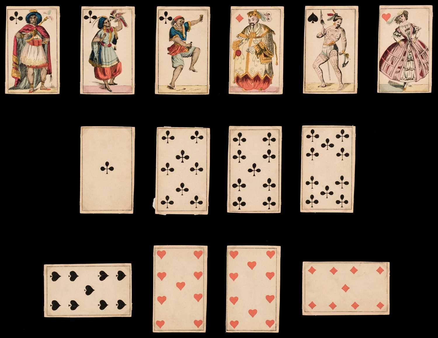 Lot 357 - Translucent playing cards. Erotic