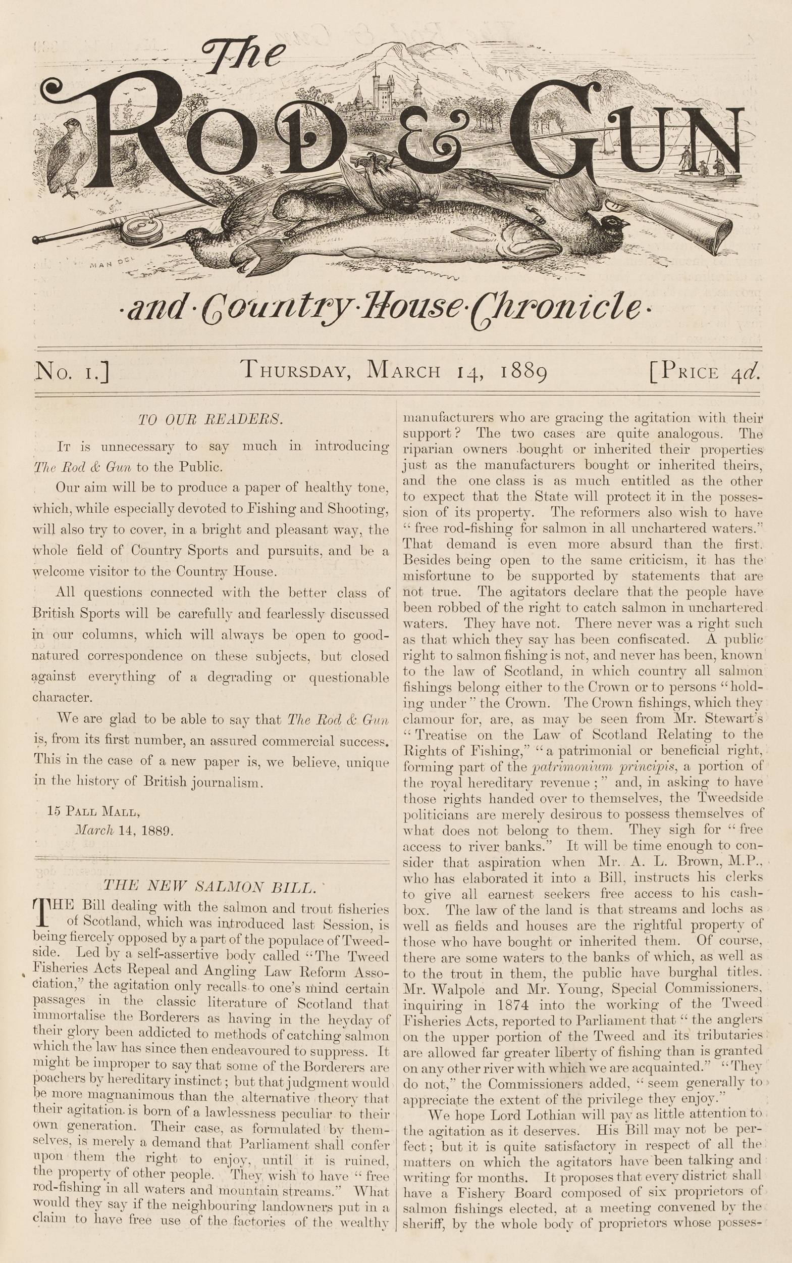 Lot 120 - Rod & Gun. The Rod & Gun and Country-House