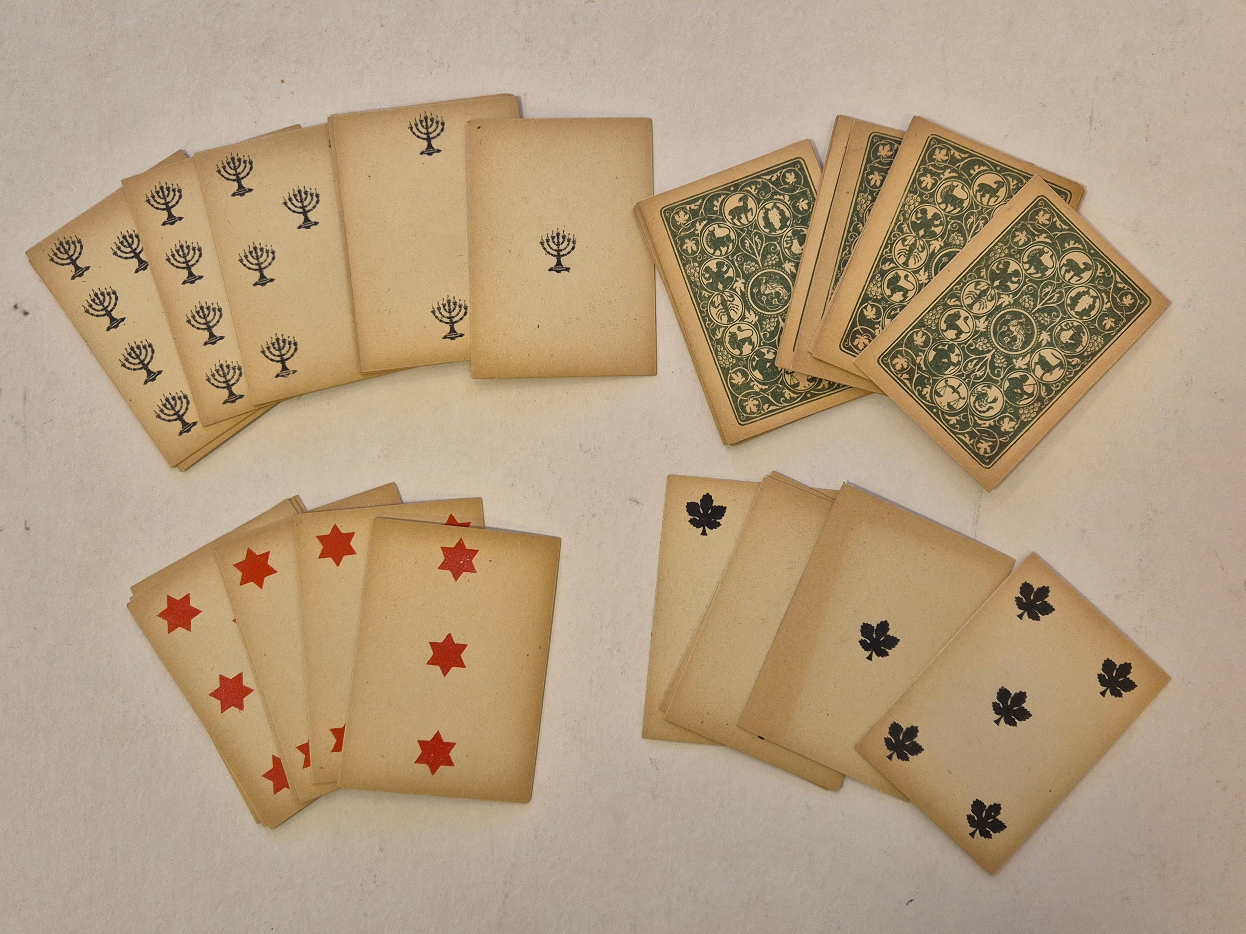 Lot 355 - Jewish playing cards. Artistic Palestine