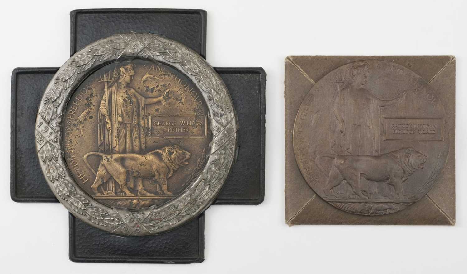Lot 180 - H.M.S. Hampshire. WWI Bronze Memorial Plaque