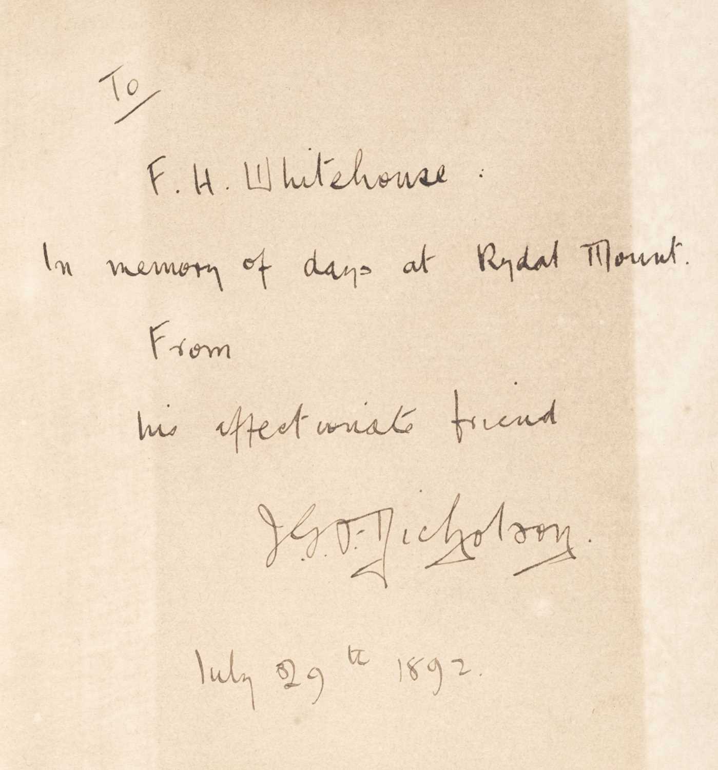 Lot 683 - Nicholson (John Gambril Francis). Love in