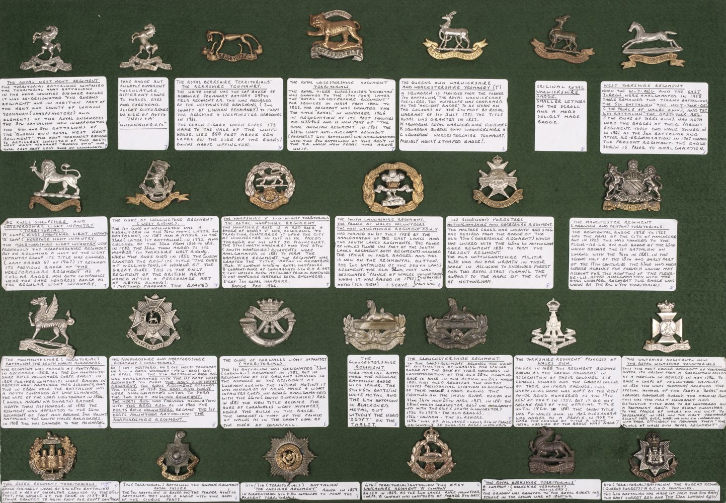 Lot 49 - Cap Badges. A comprehensive collection of