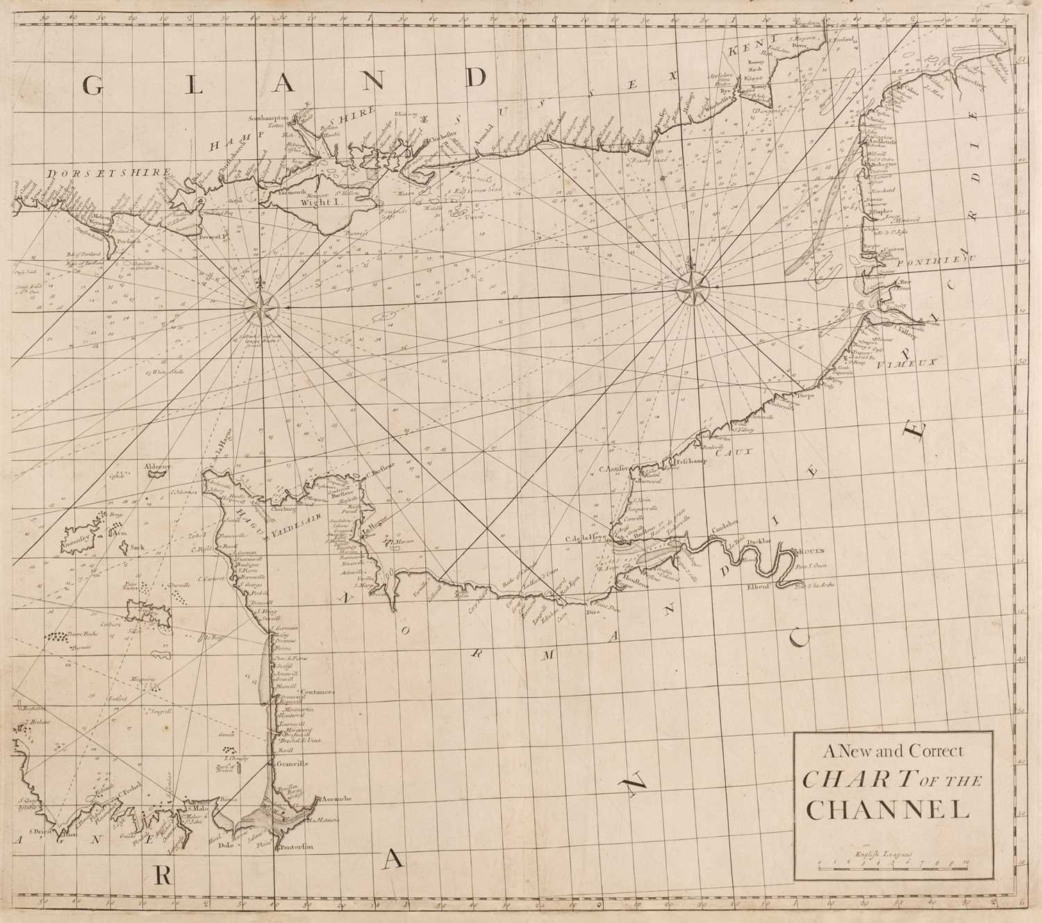 Lot 176 - Sea Charts. The Channel. Halley (E.), A New