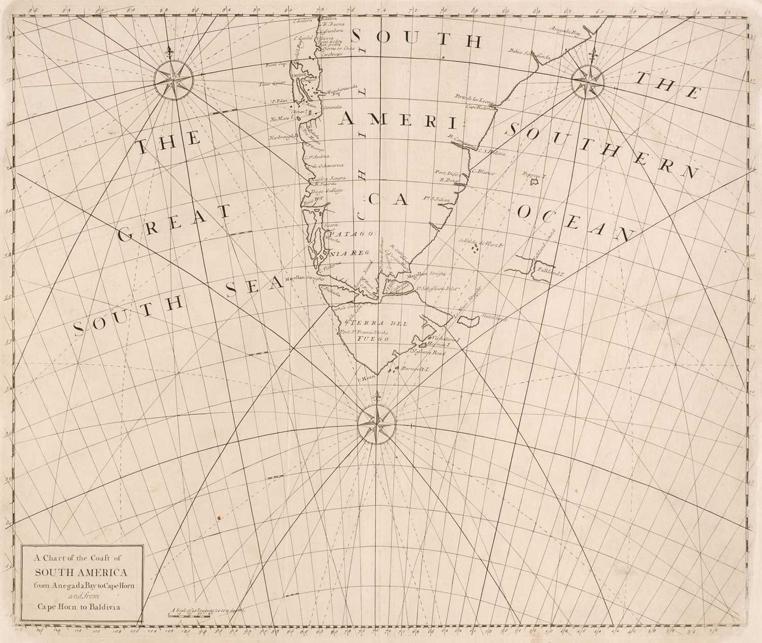 Lot 175 - Sea Charts. Senex (John). The Chart of the