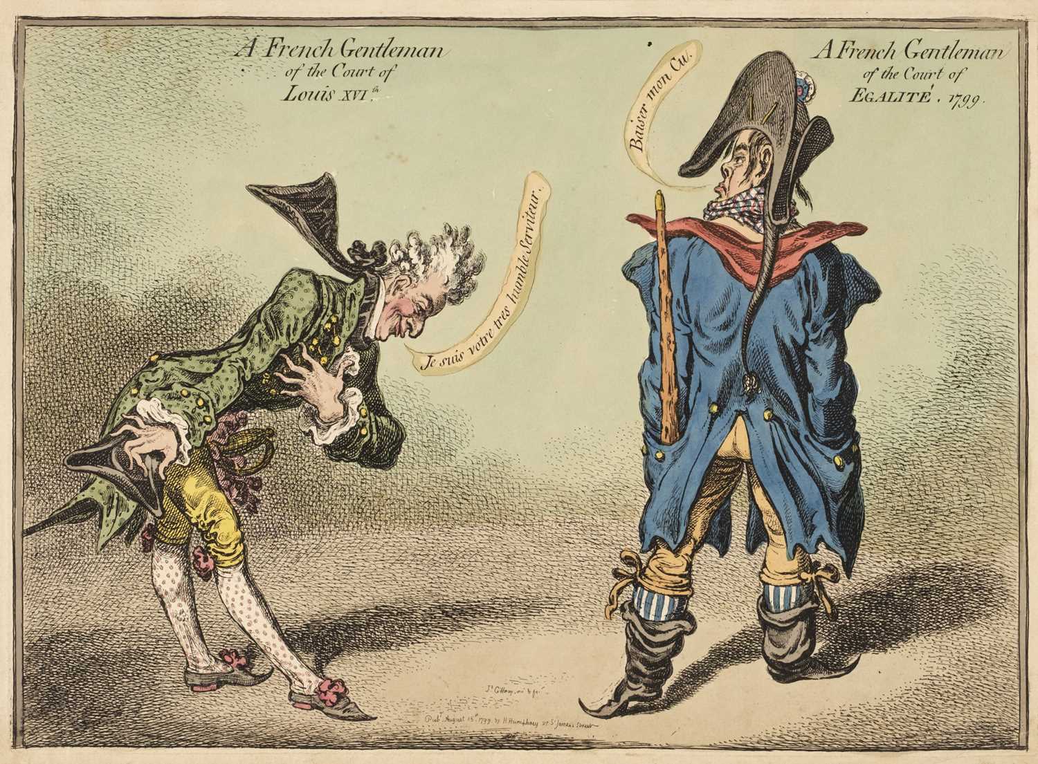 Lot 101 - Gillray (James). A French Gentleman of the