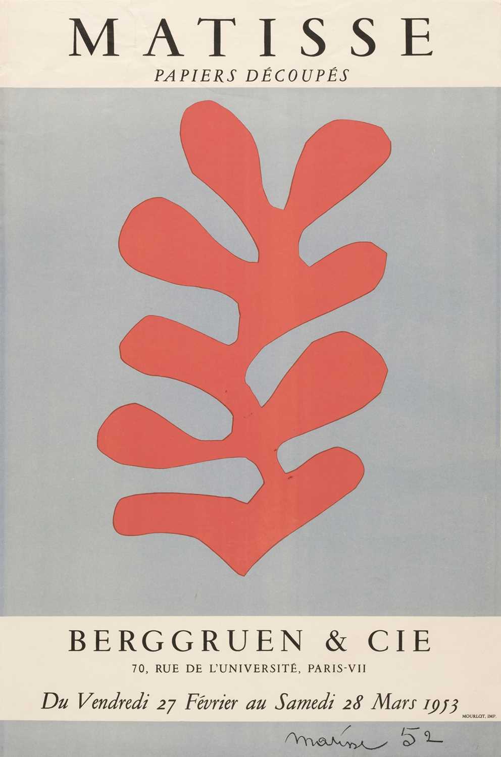 Lot 279 - Matisse (Henri, 1869-1954). Matisse: Papiers