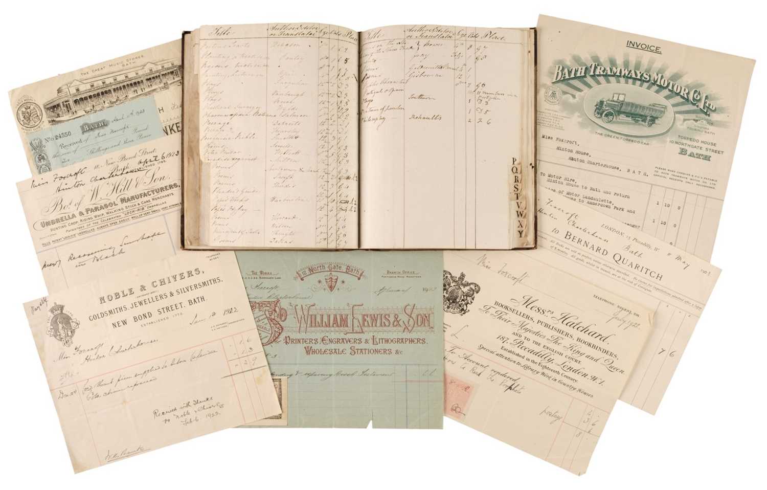 Lot 287 - Library catalogue. Manuscript catalogue of