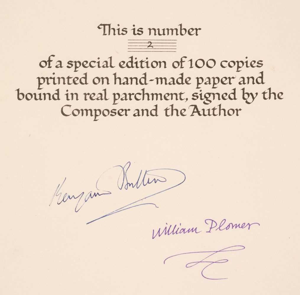 Lot 132 - Britten (Benjamin, 1913-1976). Gloriana, An