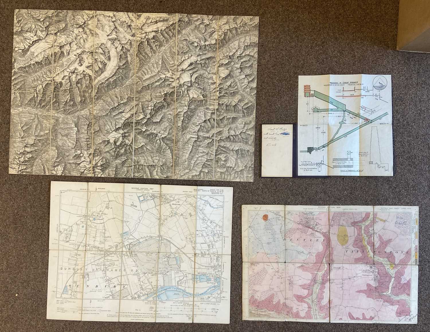 Lot 163 - Folding Maps. A Collection of 30 maps,